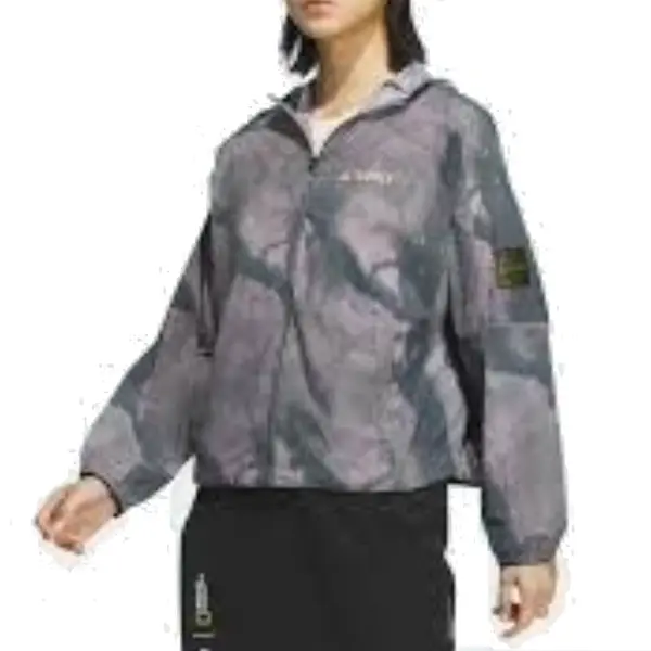 Adidas National Geographic Graphic Print Windbreaker Jacket