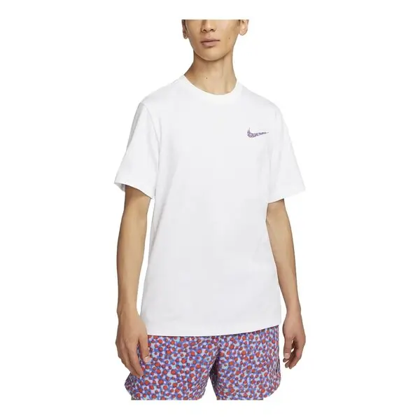 Nike Club T-shirt 'white - White/multi-color
