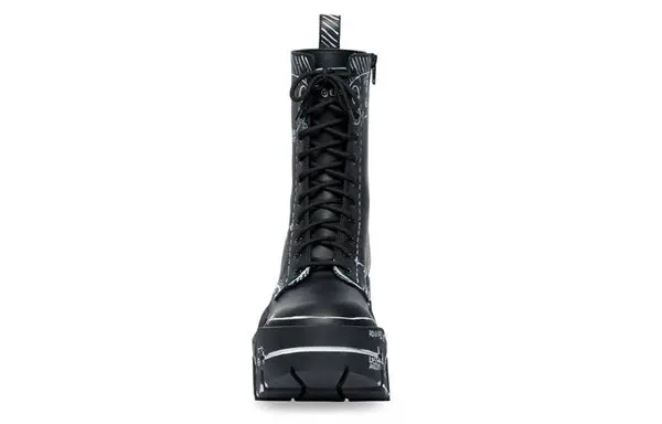 Balenciaga Bulldozer" Lace Up Boots