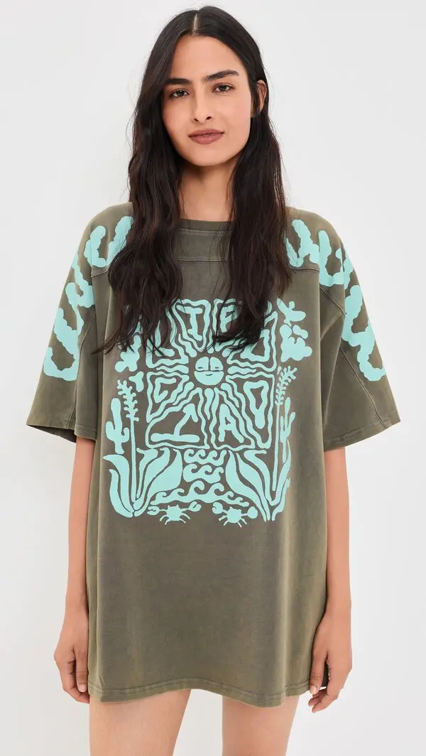 CIAO CIAO VACATION Coral Reef Graphic Tee Dress