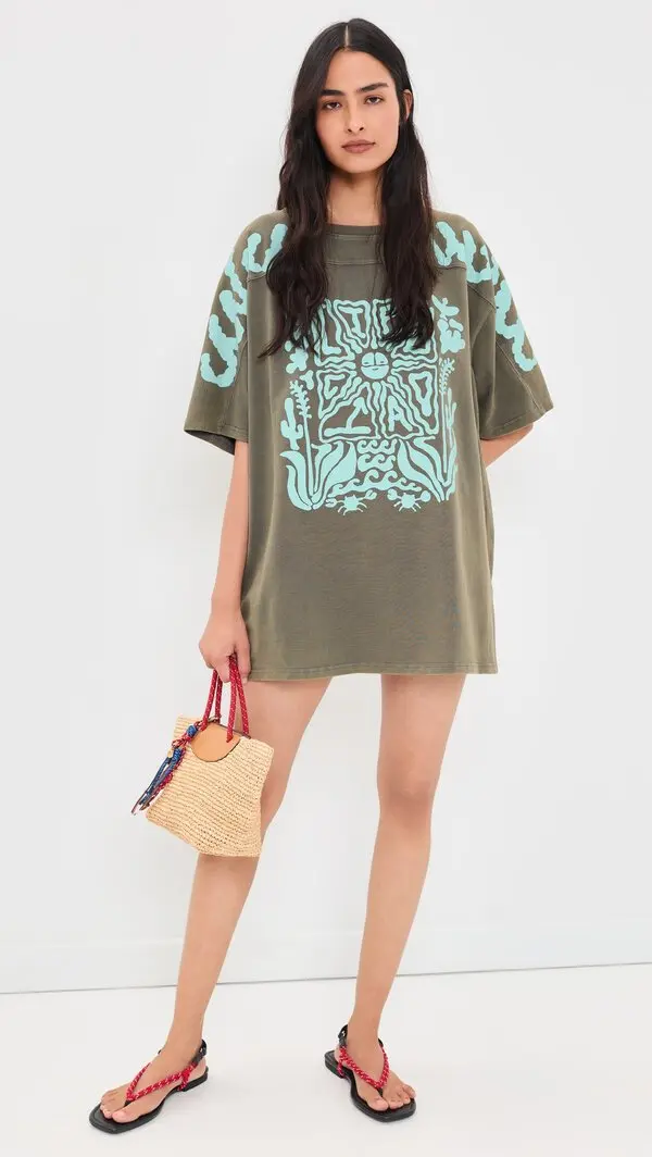 CIAO CIAO VACATION Coral Reef Graphic Tee Dress