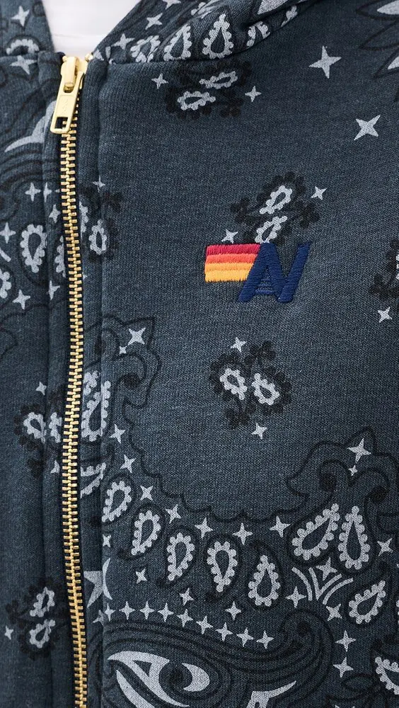 Aviator Nation Bandana Print Full Zip Hoodie