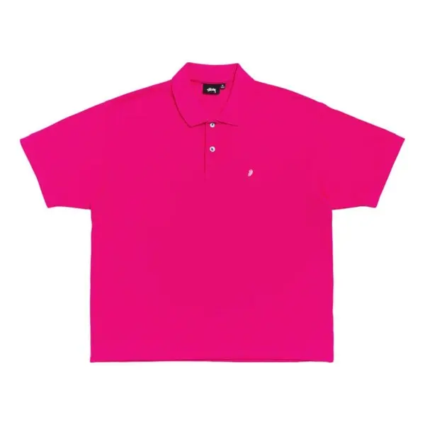 StÜssy Classic Pique Polo - Pink