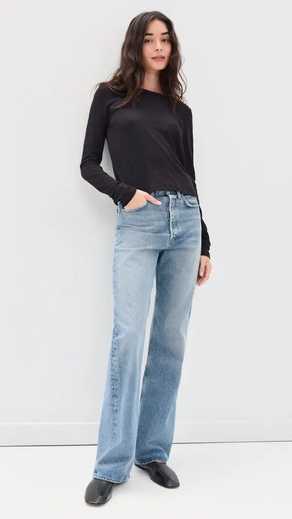 Z Supply Junie Long Sleeve Crewneck Tee