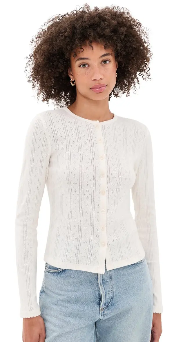 DAZE Stargazer Pointelle Cardigan