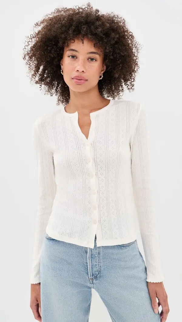 DAZE Stargazer Pointelle Cardigan
