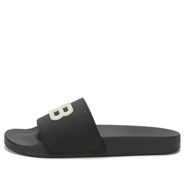 Balenciaga Pool Slides Glow - Black