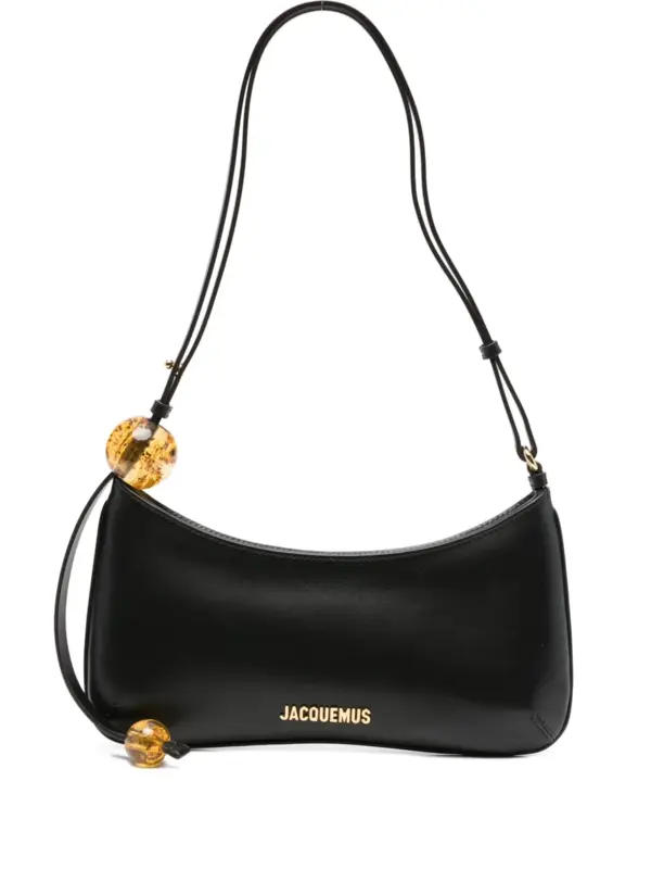 Jacquemus Le Bisou Perle Shoulder Bag - Black