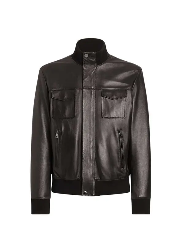 Dolce & Gabbana Lambskin Bomber Jacket