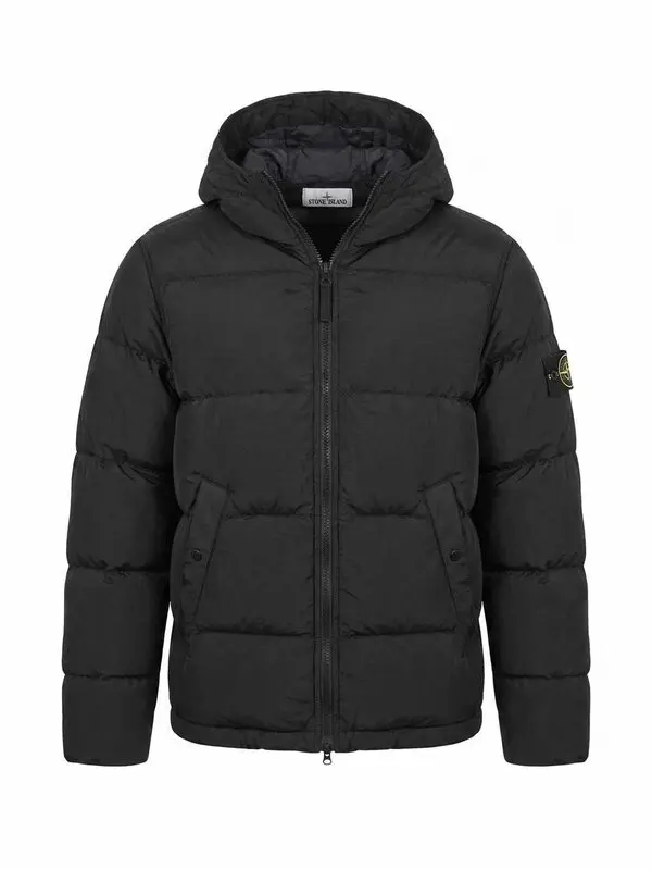 Stone Island Rds W/down Outerwear - Black