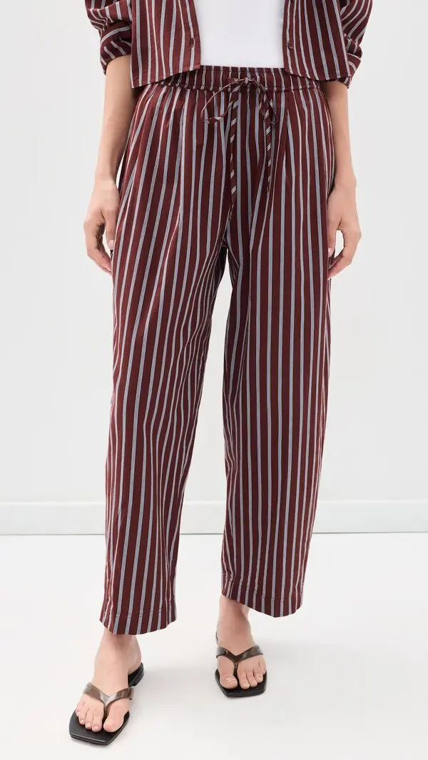 APIECE APART Striped Cotton Everyday Pull-on Pants