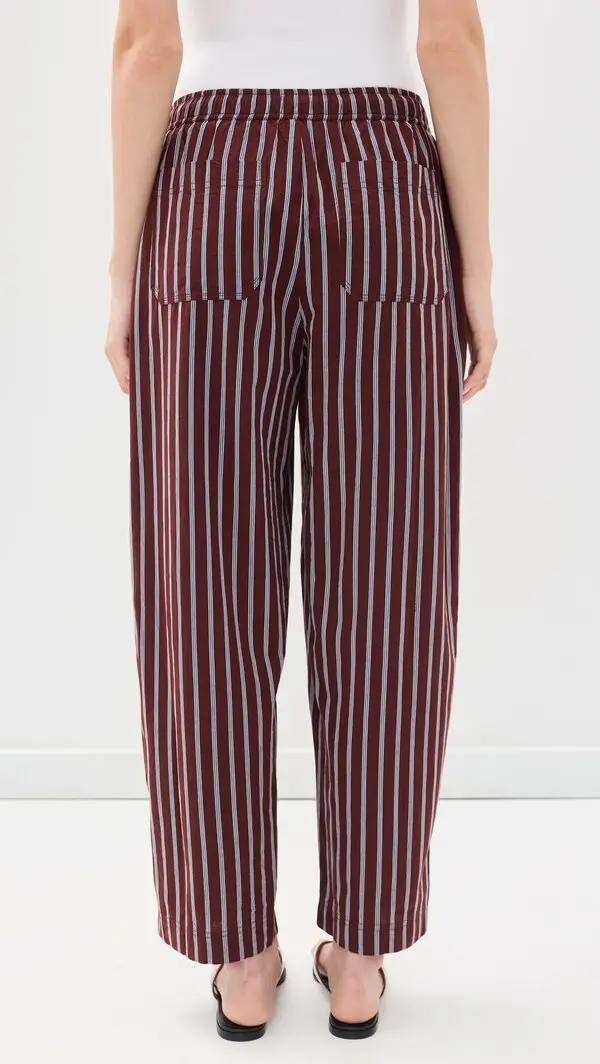 APIECE APART Striped Cotton Everyday Pull-on Pants