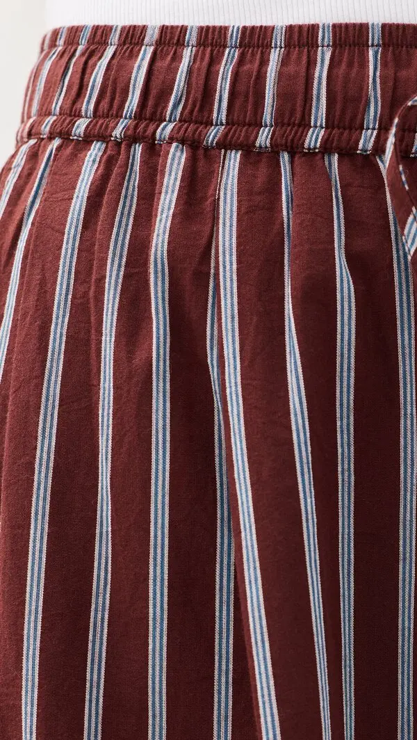APIECE APART Striped Cotton Everyday Pull-on Pants