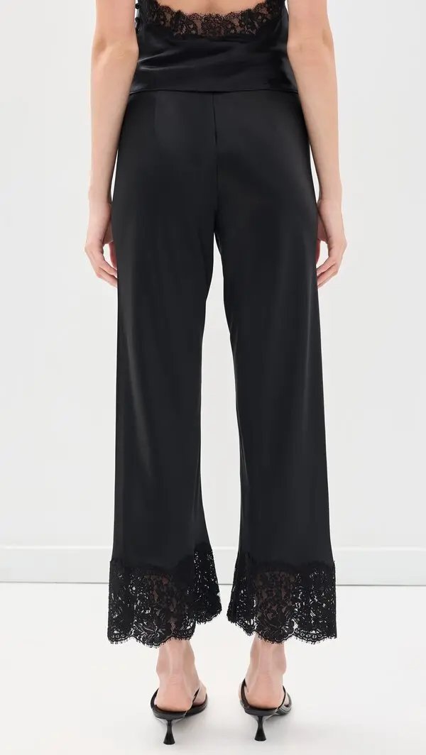 Cami Nyc Bristol Lace Trim Satin Pants