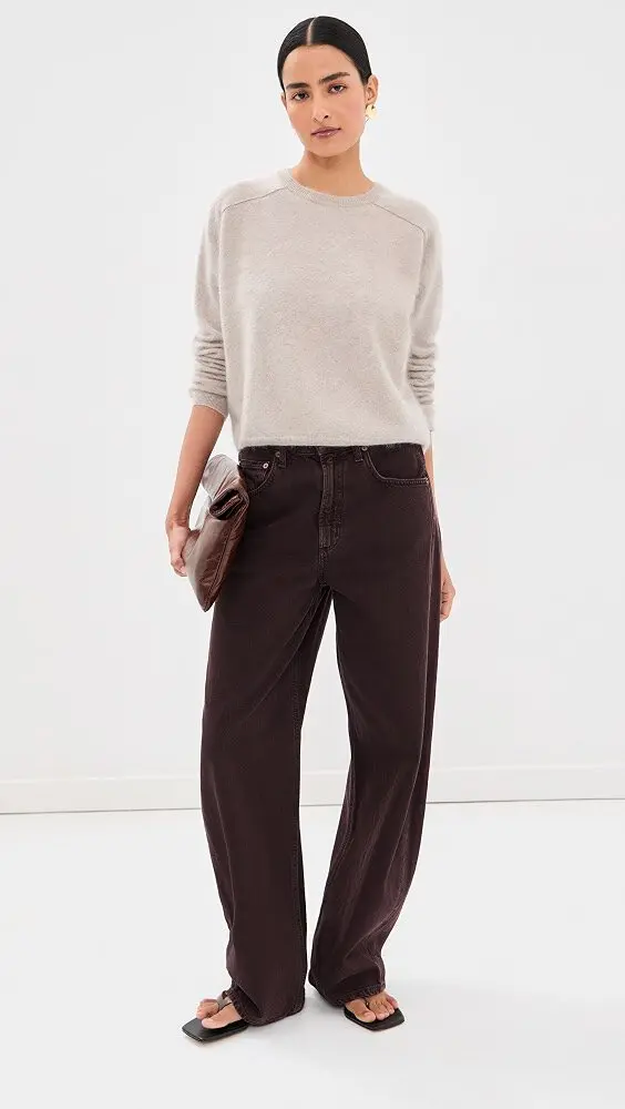 LISA YANG Lexia Brushed Cashmere Sweater