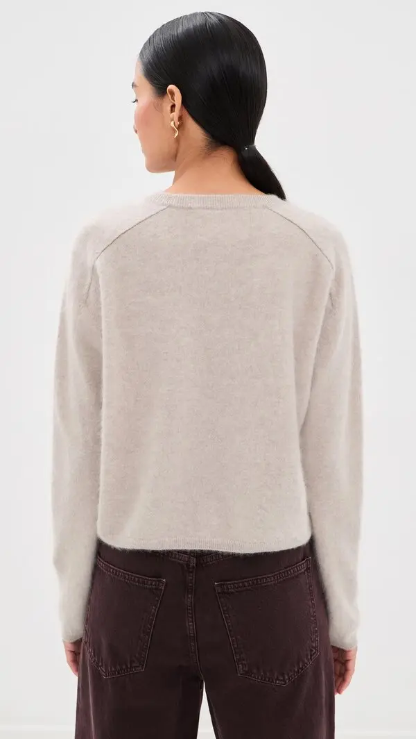 LISA YANG Lexia Brushed Cashmere Sweater - Sand Brushed