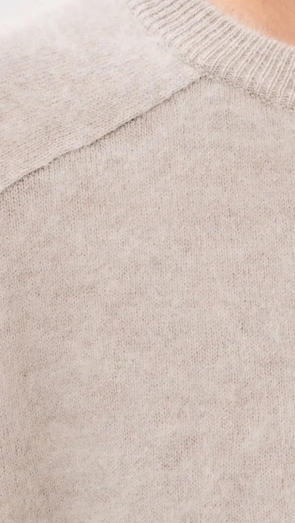 LISA YANG Lexia Brushed Cashmere Sweater - Sand Brushed