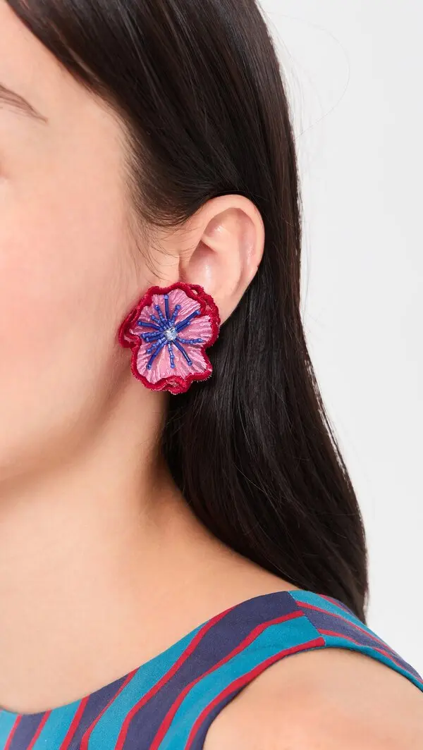 Mignonne Gavigan Baixa Earrings - Magenta