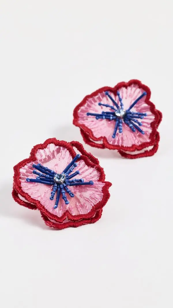 Mignonne Gavigan Baixa Earrings - Magenta