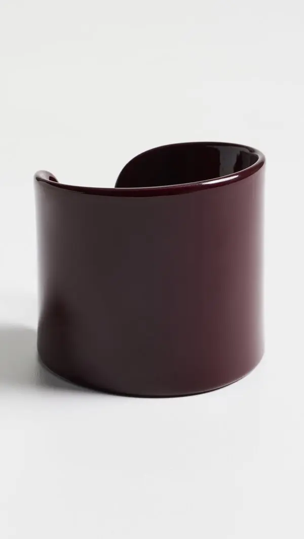 HEAVEN MAYHEM Marbella Cuff Bangle - Burgundy