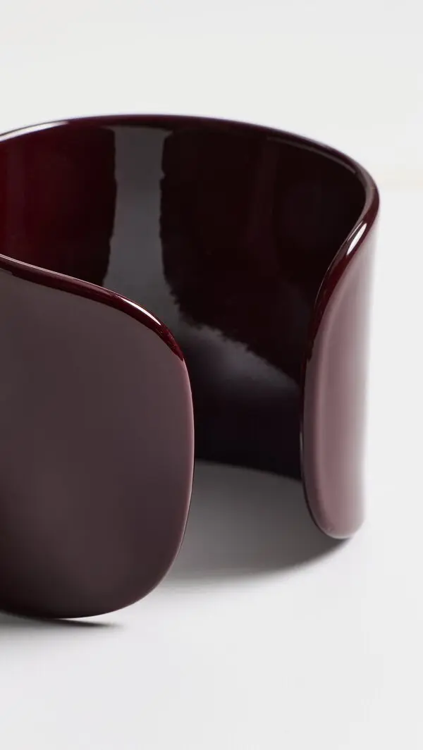 HEAVEN MAYHEM Marbella Cuff Bangle - Burgundy