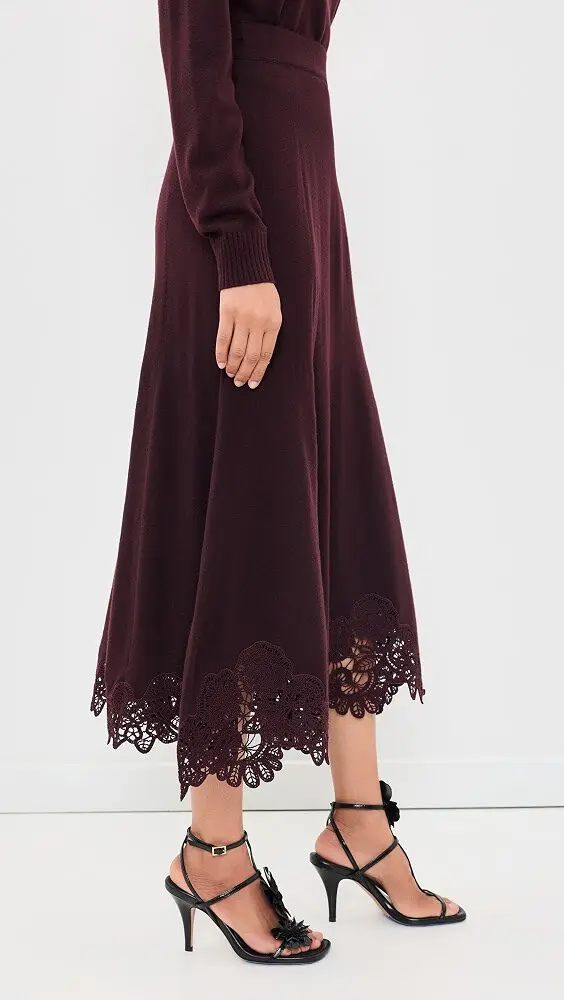 Zimmermann Valiant Merino Lace Skirt