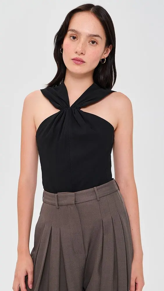 A.L.C. Elouise Twisted Halter Top