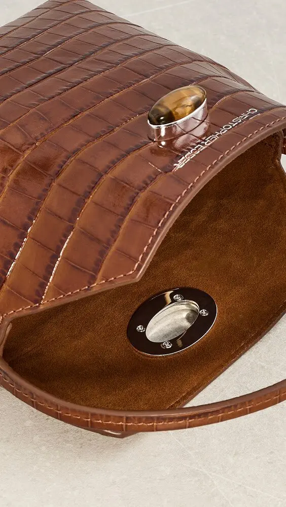 Christopher Esber Turnlock Embossed Mini Bag