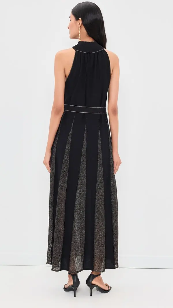 Zimmermann Valiant Metallic Halter Dress