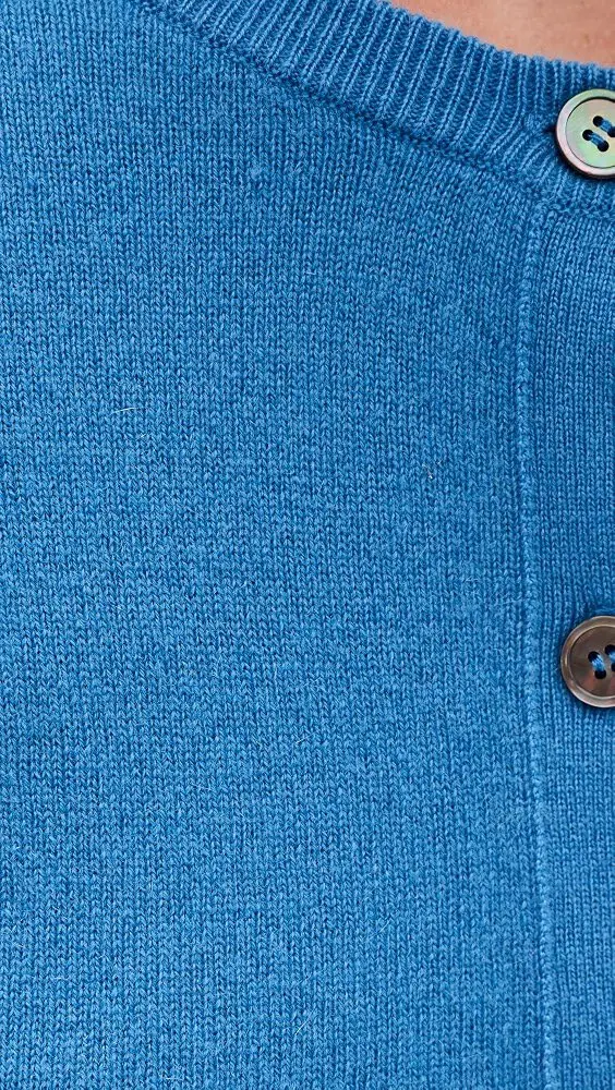 LA LIGNE Solid Lean Lines Cashmere Cardigan