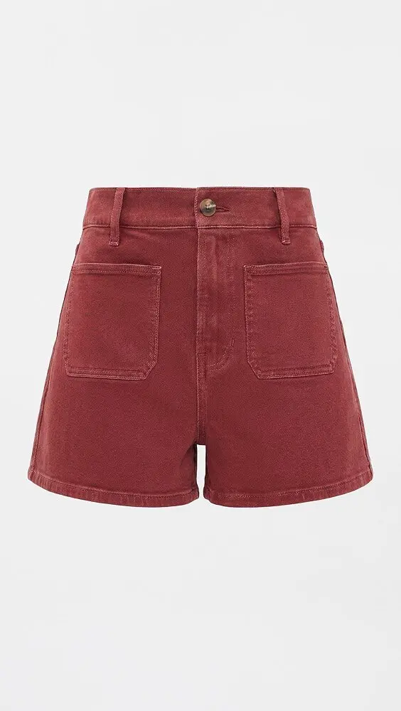 Veronica Beard Elijah Shorts With Patch Pockets