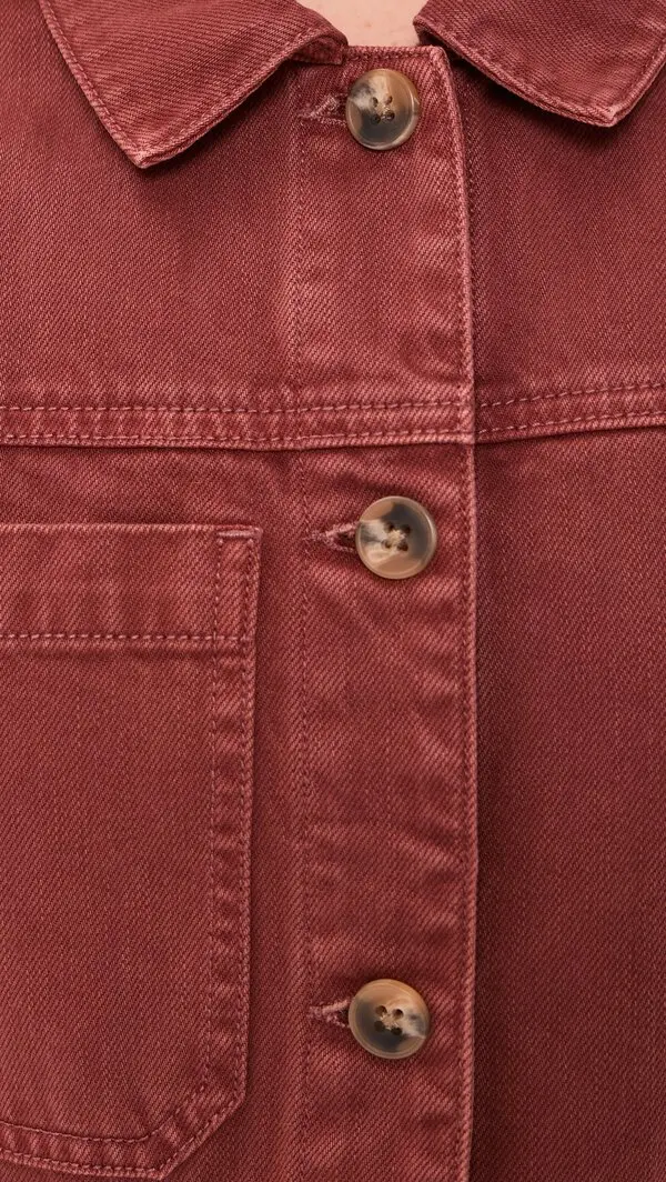 Veronica Beard Anzu Denim Jacket - Rust
