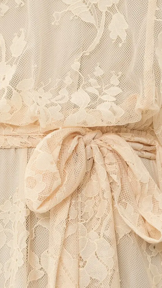 Zimmermann Valiant Lace Caped Maxi Dress