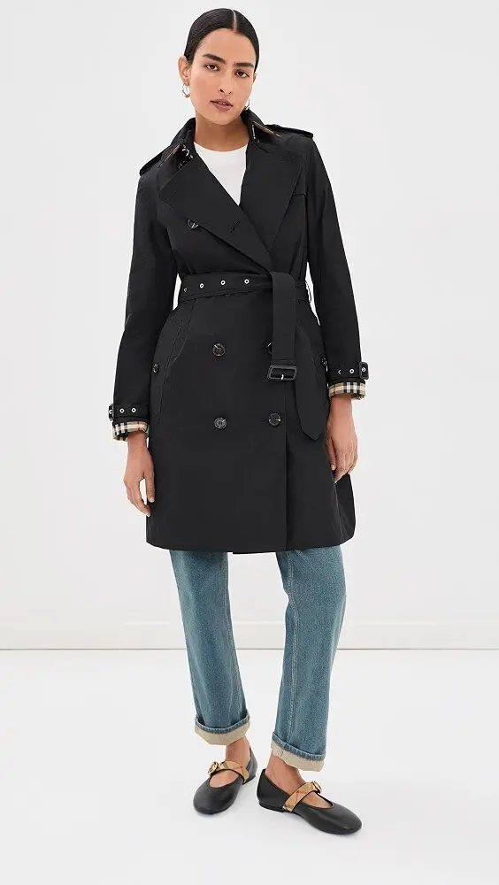Burberry Kensington Coat - Black