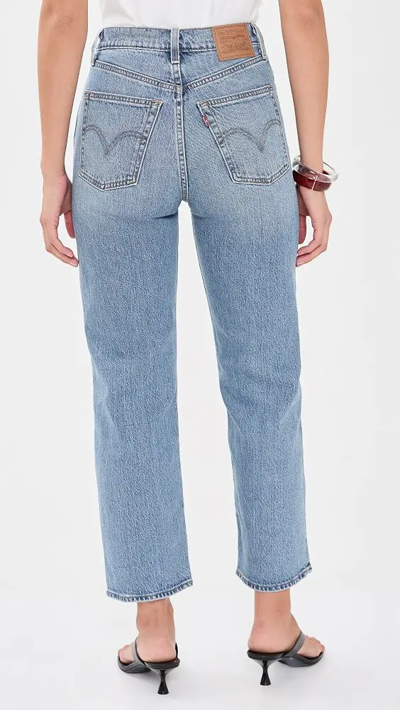 LEVI'S Ribcage Straight Ankle Jeans