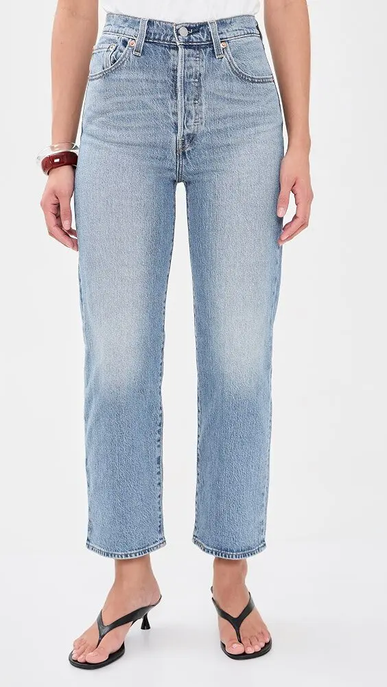 LEVI'S Ribcage Straight Ankle Jeans