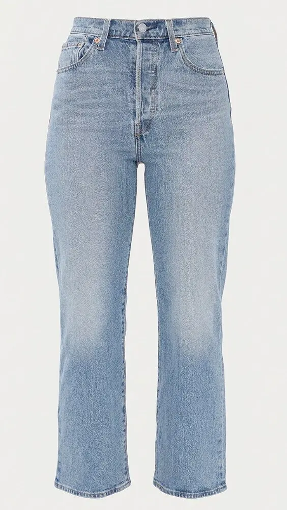 LEVI'S Ribcage Straight Ankle Jeans