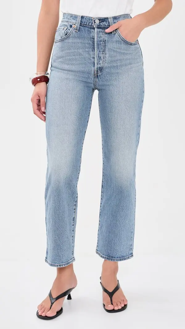 LEVI'S Ribcage Straight Ankle Jeans