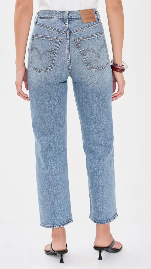 LEVI'S Ribcage Straight Ankle Jeans