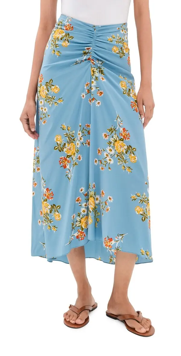 Veronica Beard Limani Skirt - Blue River Multi