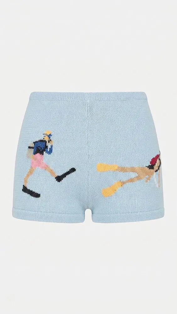 YELLOW THE LABEL Diver Cotton Knit Shorts