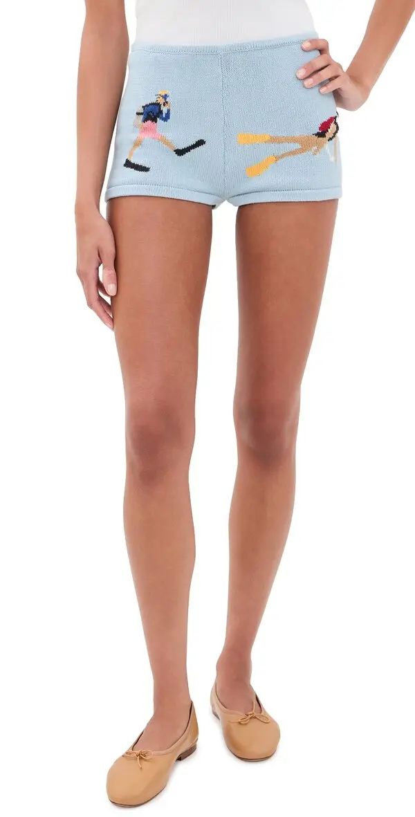 YELLOW THE LABEL Diver Cotton Knit Shorts