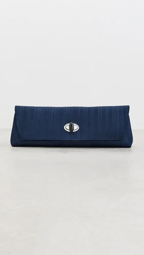 Christopher Esber Buki Moire Clutch - Ink
