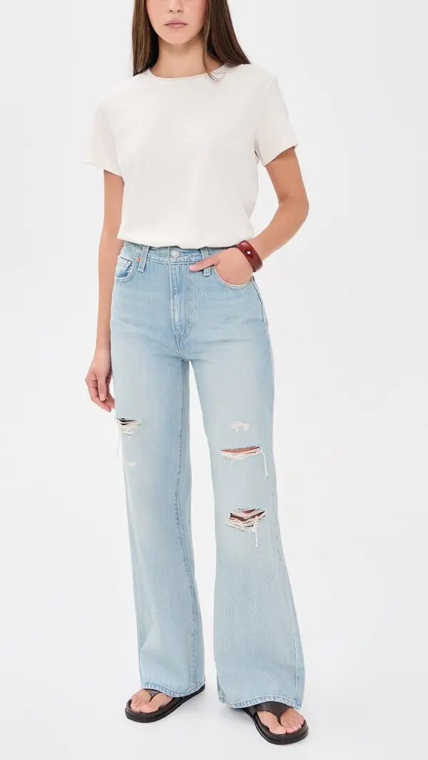 LEVI'S Ribcage Wide Leg Jeans