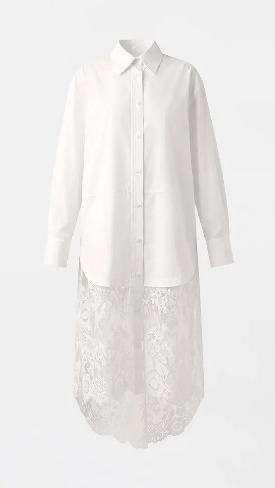 Zimmermann Valiant Lace Tunic Button Down Shirt