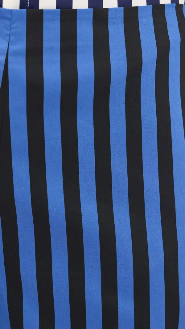 SIMONMILLER Pia Poplin Pants With Stripe Print - Cobalt Stripe