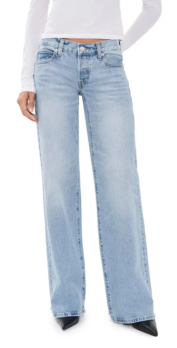 FRAME X Amelia Gray The Gray Jeans - Dodger Offset Hem