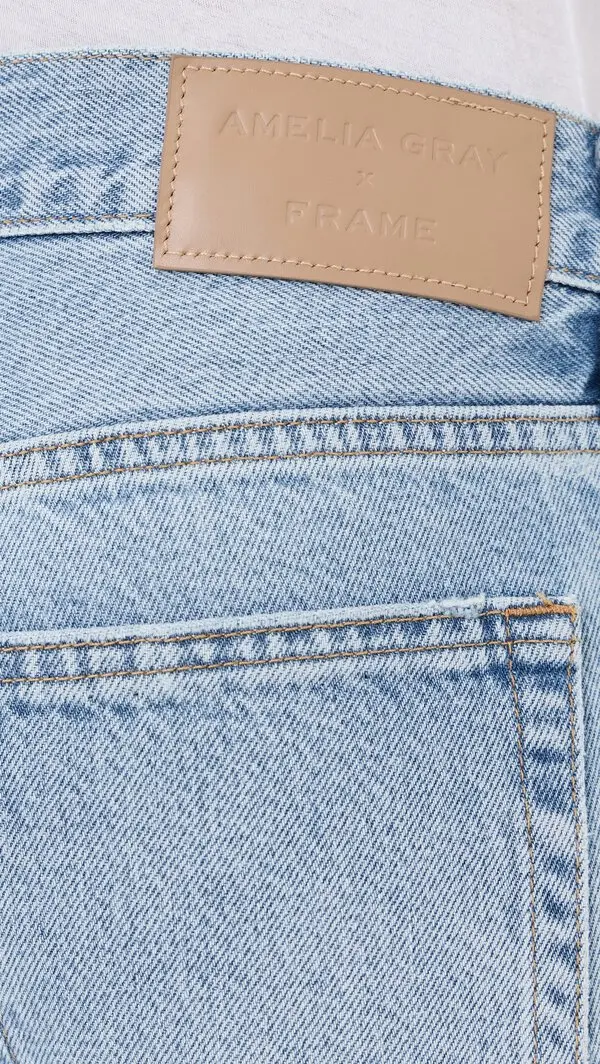 FRAME X Amelia Gray The Gray Jeans - Dodger Offset Hem