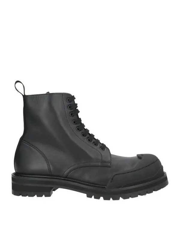 Marni Leather Combat Boots - Black