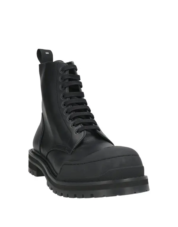 Marni Leather Combat Boots - Black